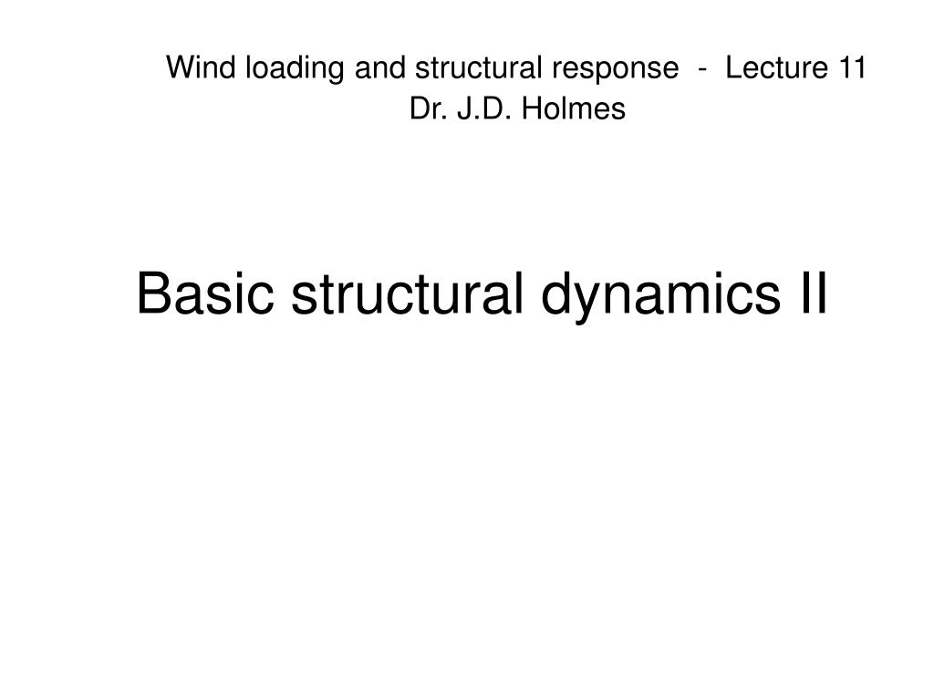 PPT - Basic structural dynamics II PowerPoint Presentation, free ...