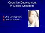 PPT - Cognitive Development in Middle Adulthood PowerPoint Presentation ...