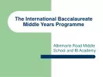 PPT - The Middle Years Programme PowerPoint Presentation, free download ...