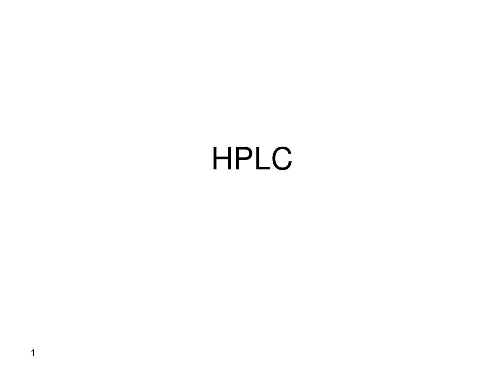 PPT - HPLC PowerPoint Presentation, free download - ID:6598896