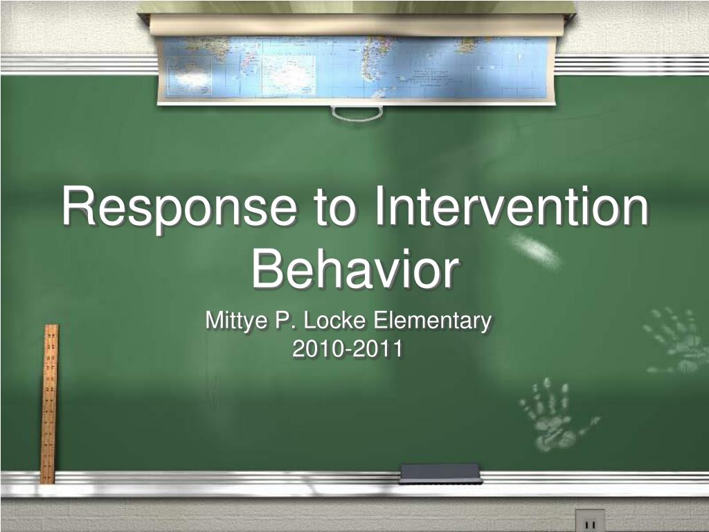 PPT - Response to Intervention Behavior PowerPoint Presentation, free ...