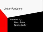 PPT - Introduction to Linear Functions PowerPoint Presentation, free ...