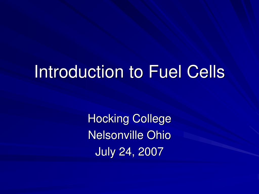 PPT - Introduction to Fuel Cells PowerPoint Presentation, free download ...