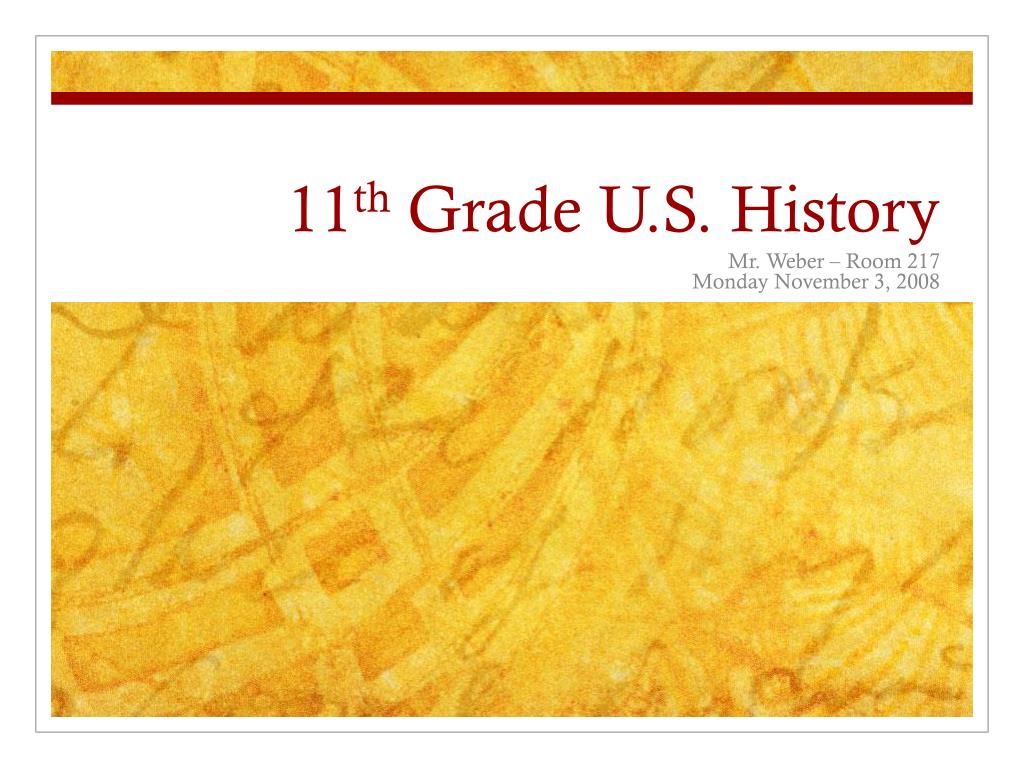 PPT - 11 th Grade U.S. History PowerPoint Presentation, free download ...