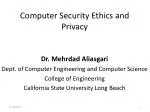 PPT - Chapter 9 Information Systems Ethics, Computer Crime, and ...
