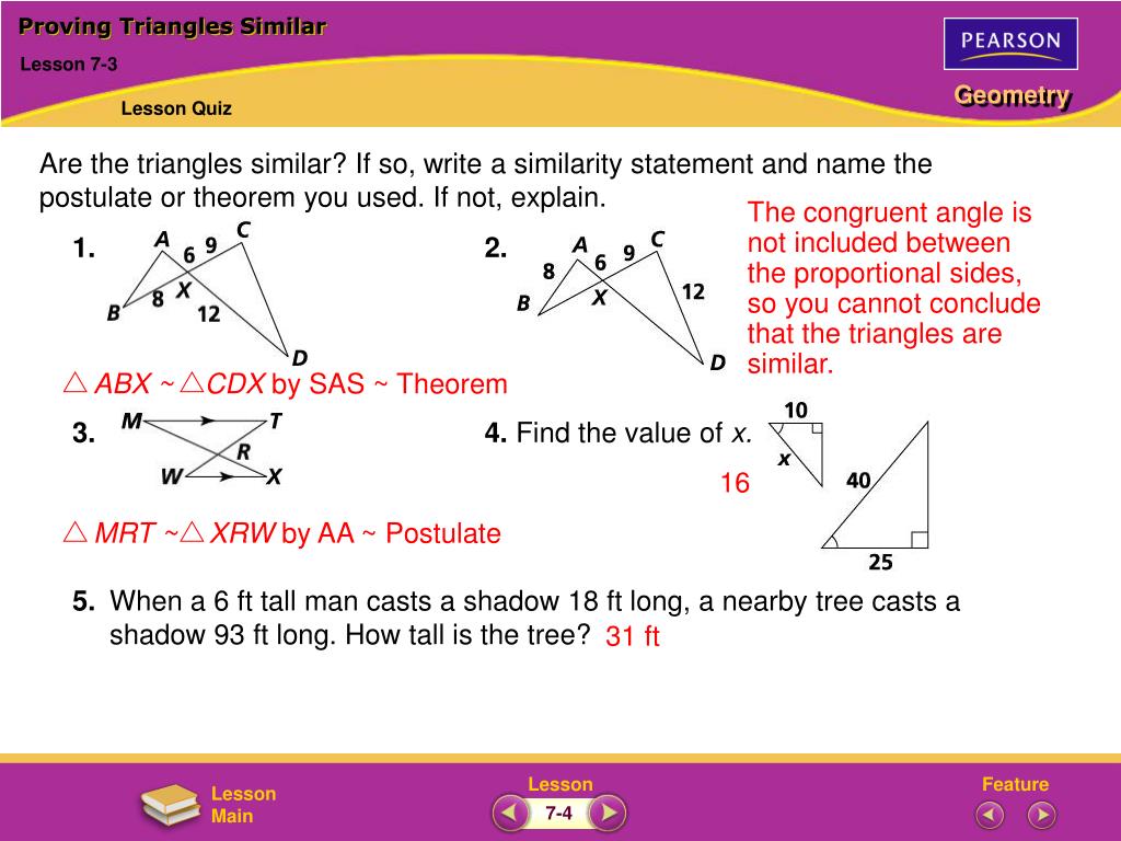 PPT - Proving Triangles Similar PowerPoint Presentation, free download ...