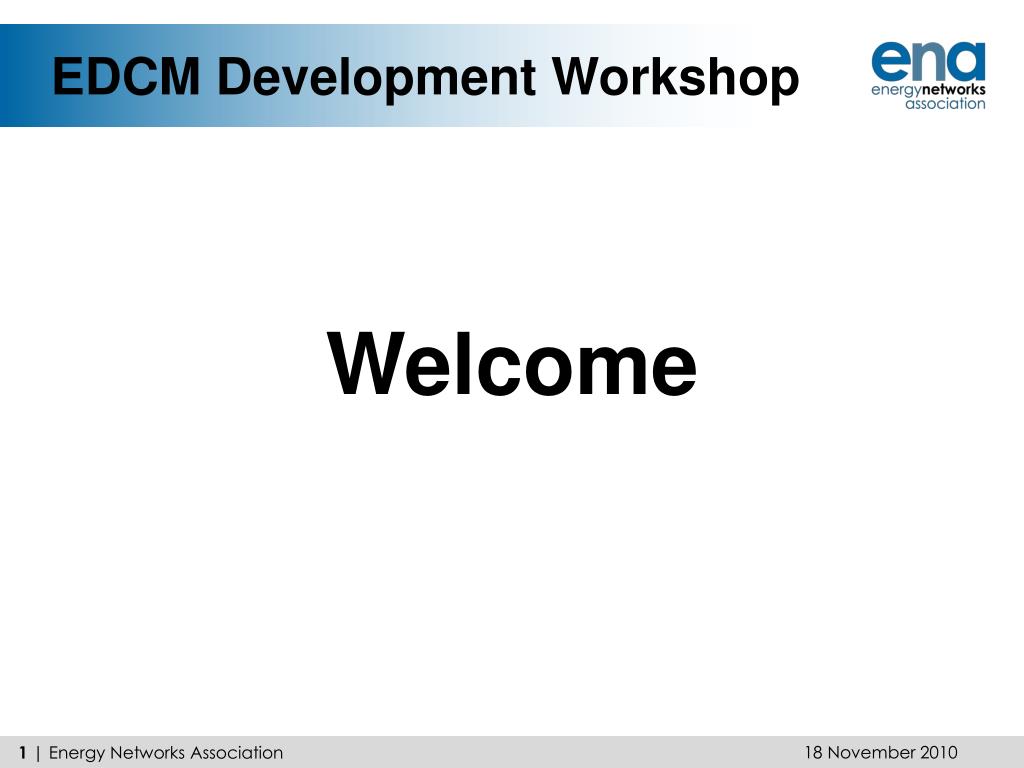 PPT - EDCM Development Workshop PowerPoint Presentation, free download ...