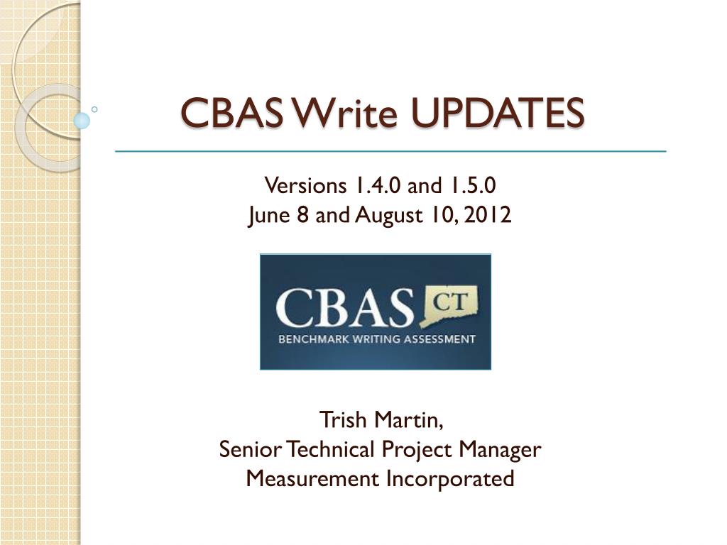 PPT - CBAS Write UPDATES PowerPoint Presentation, free download - ID ...