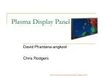 PPT - I. Structure of AC Plasma Display Panel Schematic of PDP Drive ...
