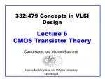PPT - 332:479 Concepts in VLSI Design Lecture 5 MIPS Processor Example PowerPoint Presentation ...