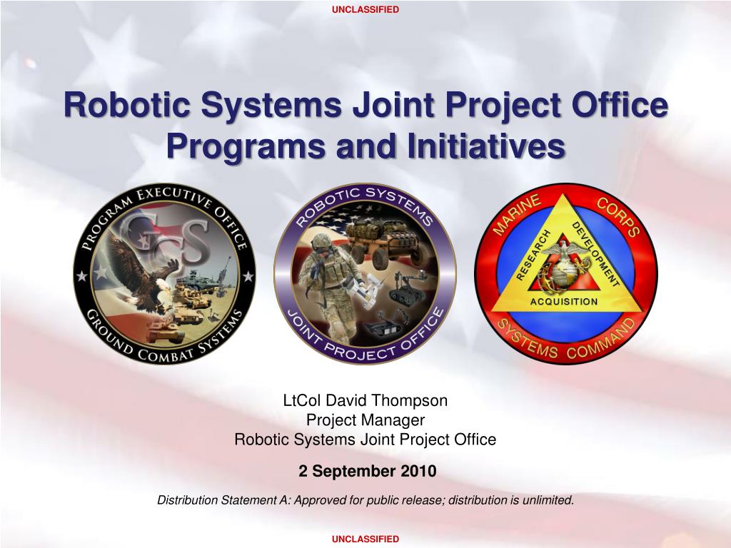 PPT - Robotic Systems Joint Project Office Programs and Initiatives ...