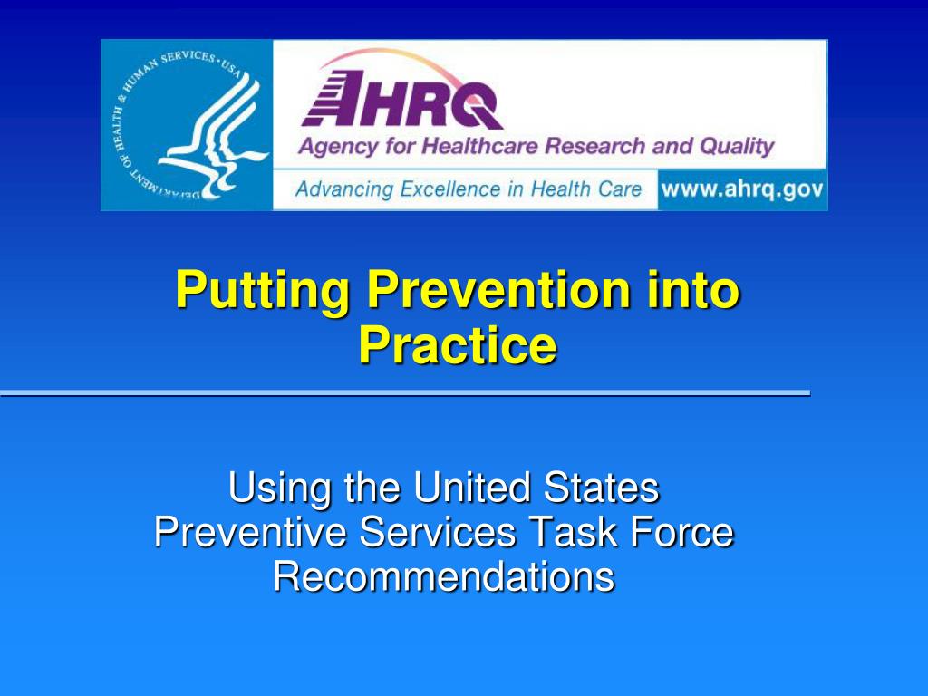 PPT - Putting Prevention into Practice PowerPoint Presentation, free ...
