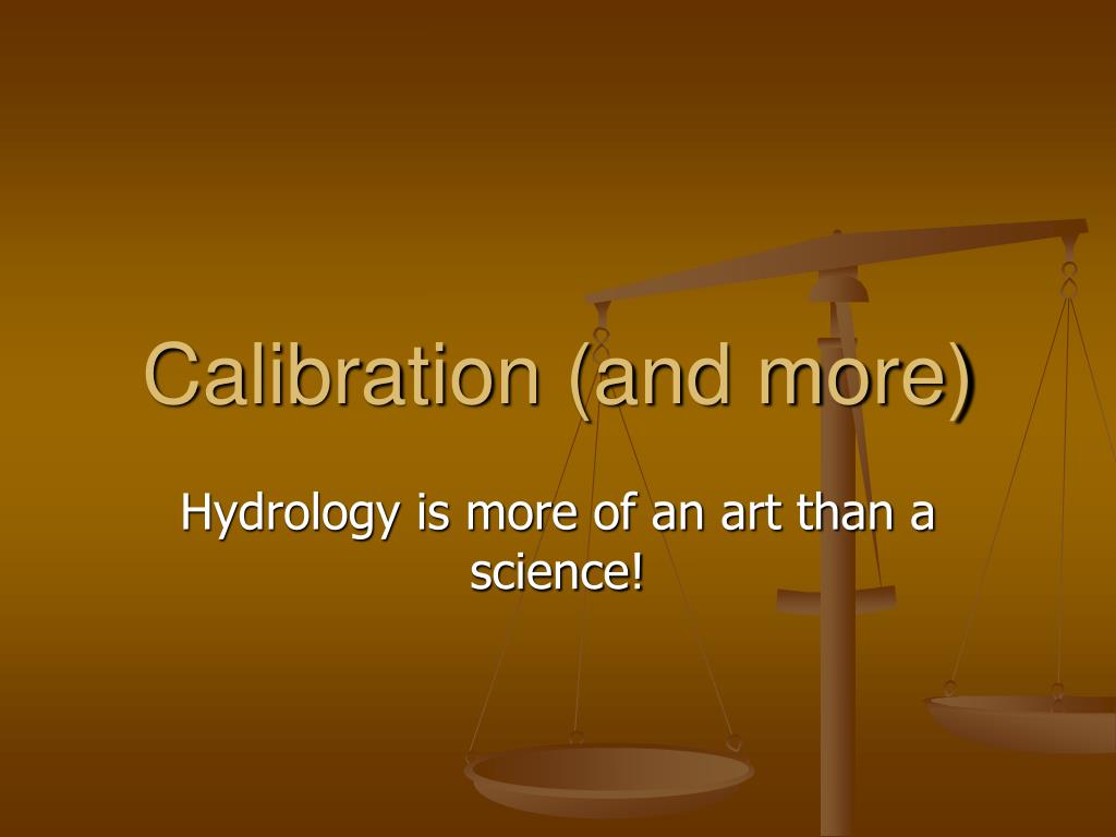 PPT - Calibration (and more) PowerPoint Presentation, free download ...
