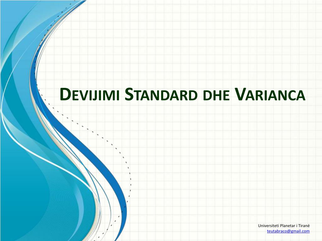 PPT - Devijimi Standard dhe Varianca PowerPoint Presentation, free ...