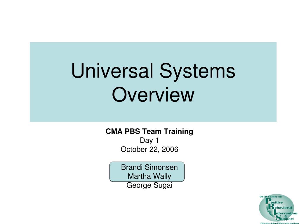 PPT - Universal Systems Overview PowerPoint Presentation, free download ...