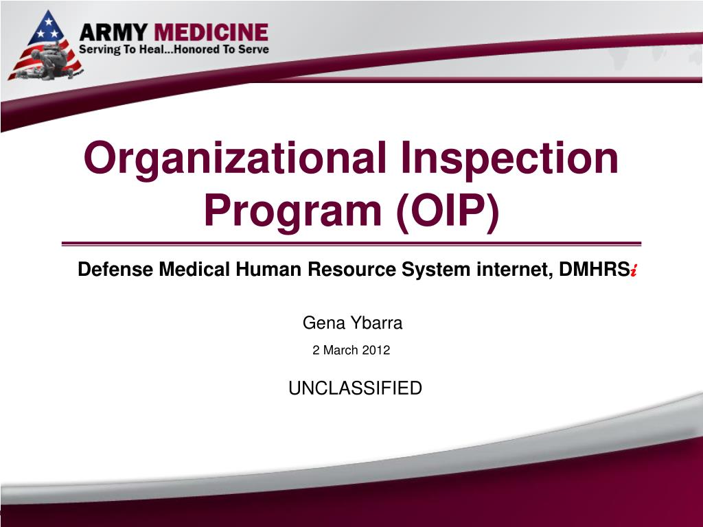 PPT - Organizational Inspection Program (OIP) PowerPoint Presentation ...