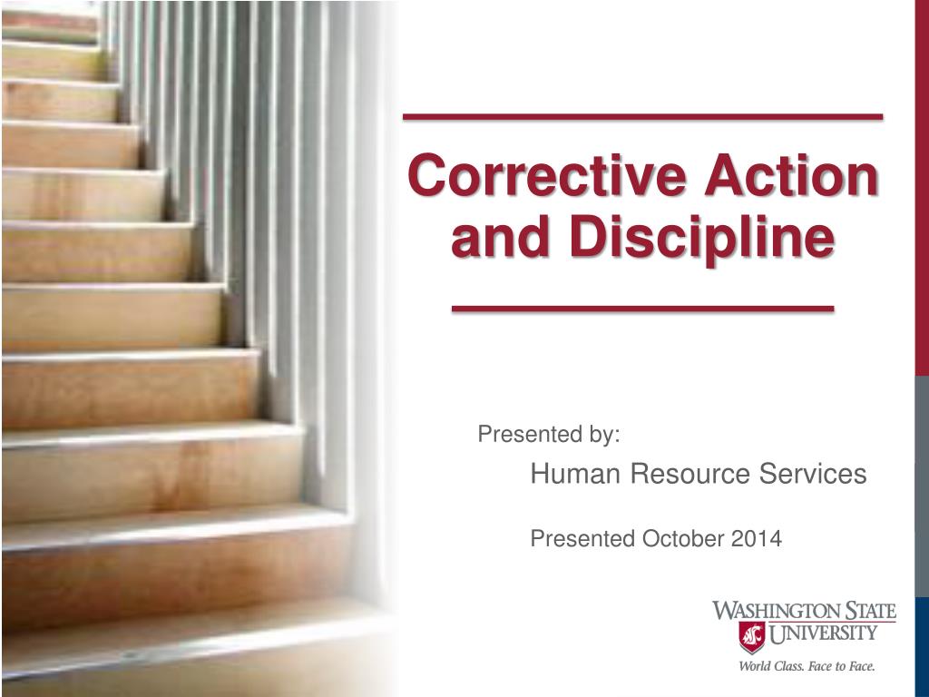 PPT - Corrective Action and Discipline PowerPoint Presentation, free ...