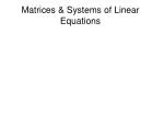 PPT - Systems of Linear Equation and Matrices PowerPoint Presentation ...