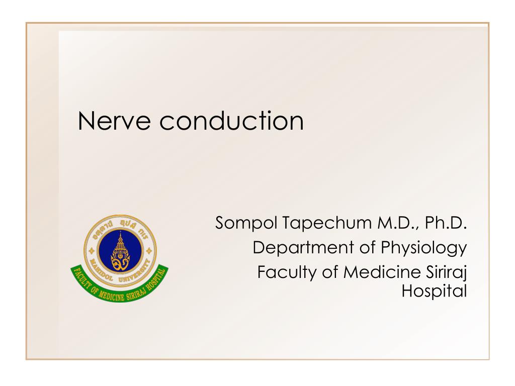 PPT - Nerve conduction PowerPoint Presentation, free download - ID:6625003