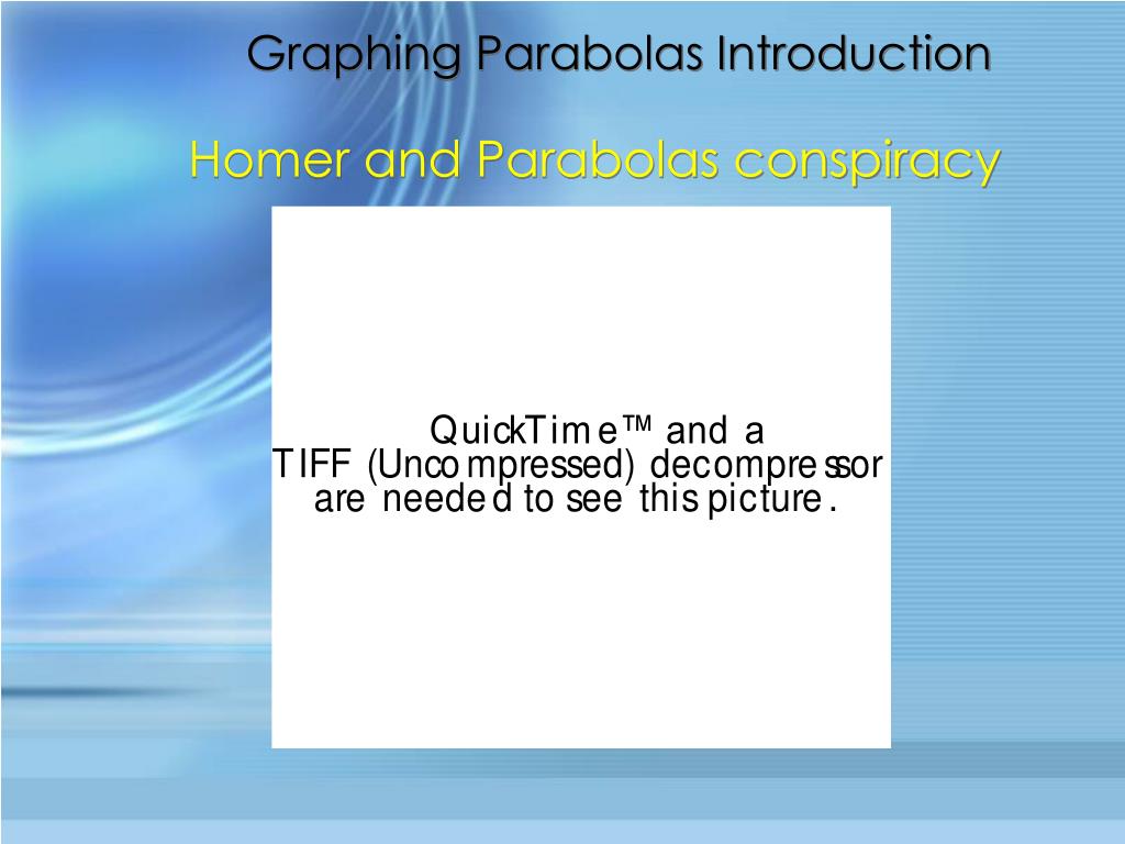 PPT - Graphing Parabolas Introduction PowerPoint Presentation, free ...