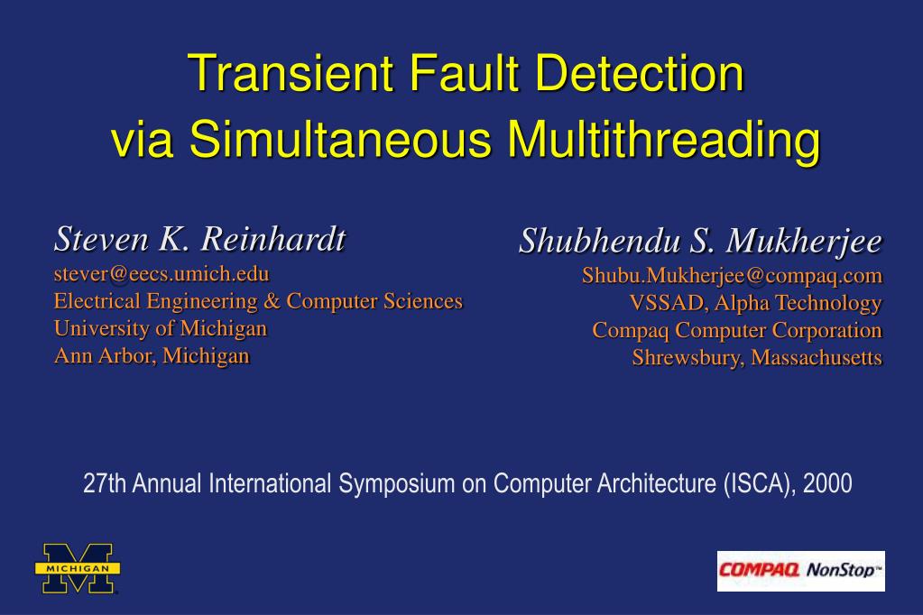 Ppt Transient Fault Detection Via Simultaneous Multithreading Powerpoint Presentation Id6627118 7812