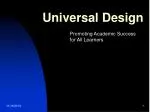 PPT - Universal Design PowerPoint Presentation, free download - ID:1380204