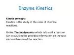 PPT - Chapter 13 Enzyme Kinetics PowerPoint Presentation, free download ...
