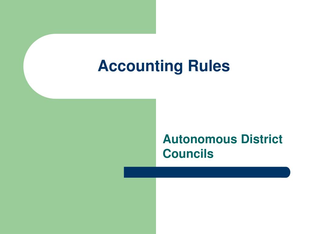 PPT - Accounting Rules PowerPoint Presentation, free download - ID:6632492