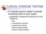 PPT - Cardiopulmonary Exercise Testing PowerPoint Presentation, free ...