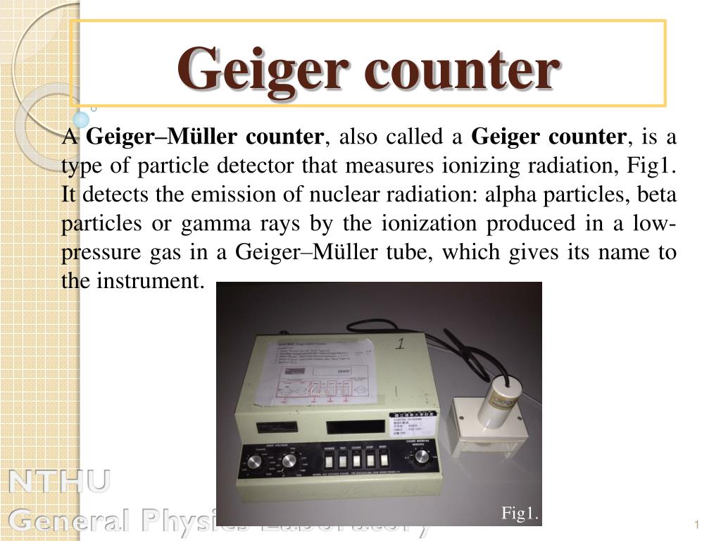 PPT - Geiger counter PowerPoint Presentation, free download - ID:6637167