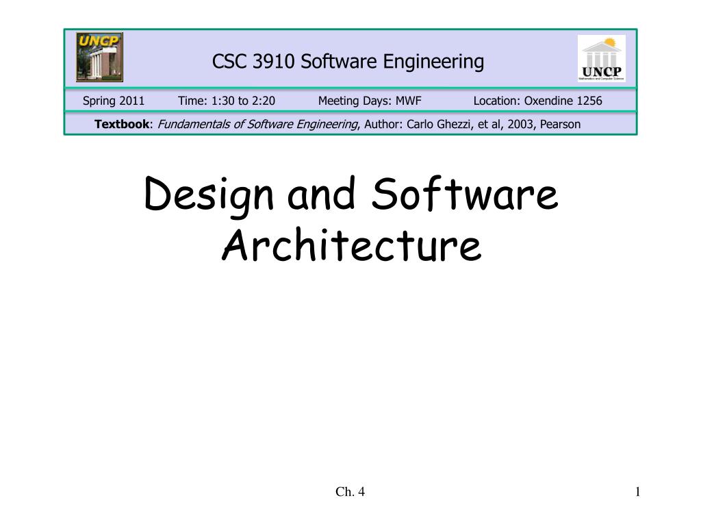 PPT - Design and Software Architecture PowerPoint Presentation, free ...