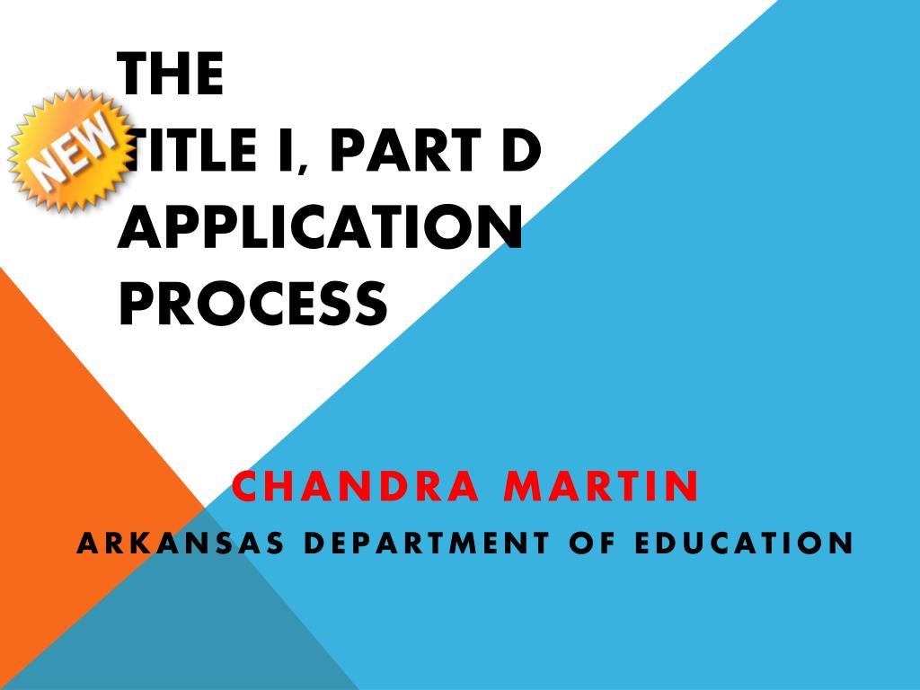 PPT - The Title I, Part D Application Process PowerPoint Presentation ...
