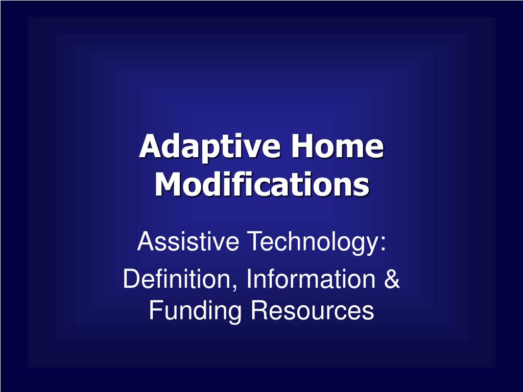 PPT - Adaptive Home Modifications PowerPoint Presentation, free ...