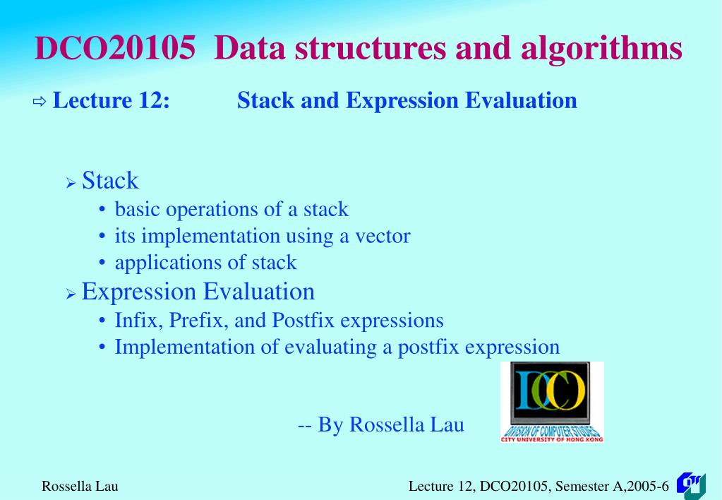PPT - DCO 20105 Data structures and algorithms PowerPoint Presentation ...
