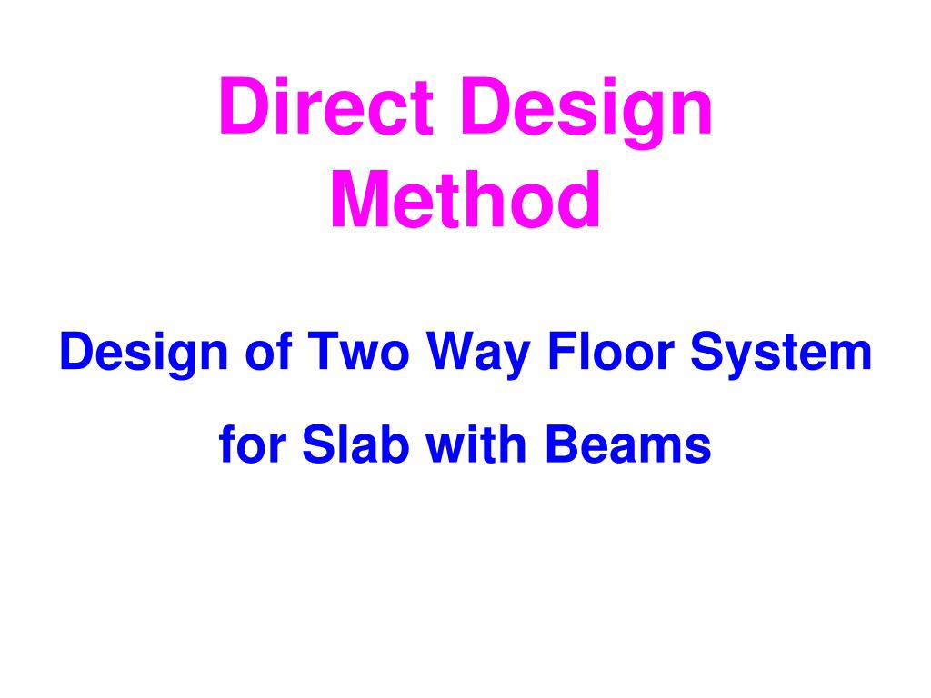 PPT - Direct Design Method PowerPoint Presentation, free download - ID ...