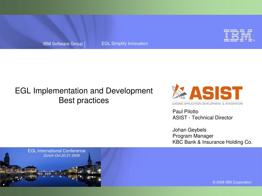 PPT - EGL Implementation and Development Best practices PowerPoint ...