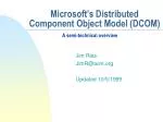 PPT - Distributed Component Object Model (DCOM) PowerPoint Presentation ...
