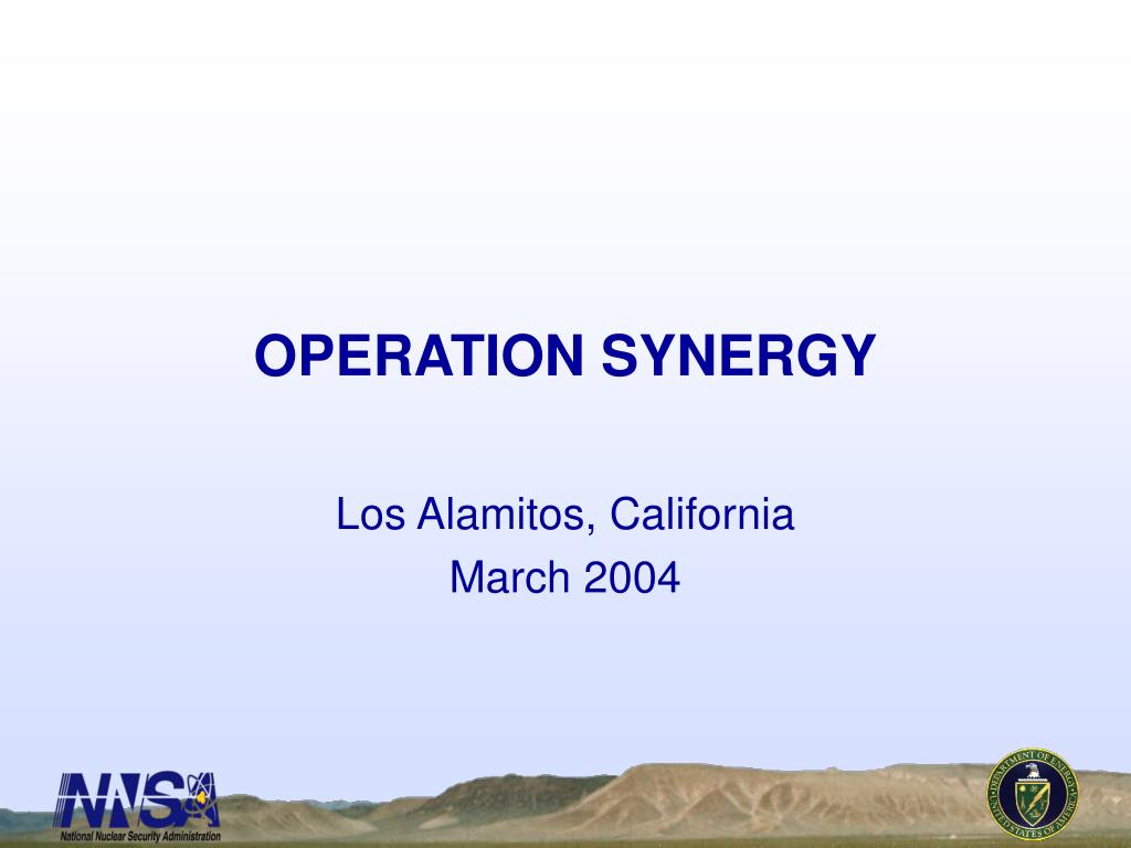 PPT - OPERATION SYNERGY PowerPoint Presentation, free download - ID:6650730