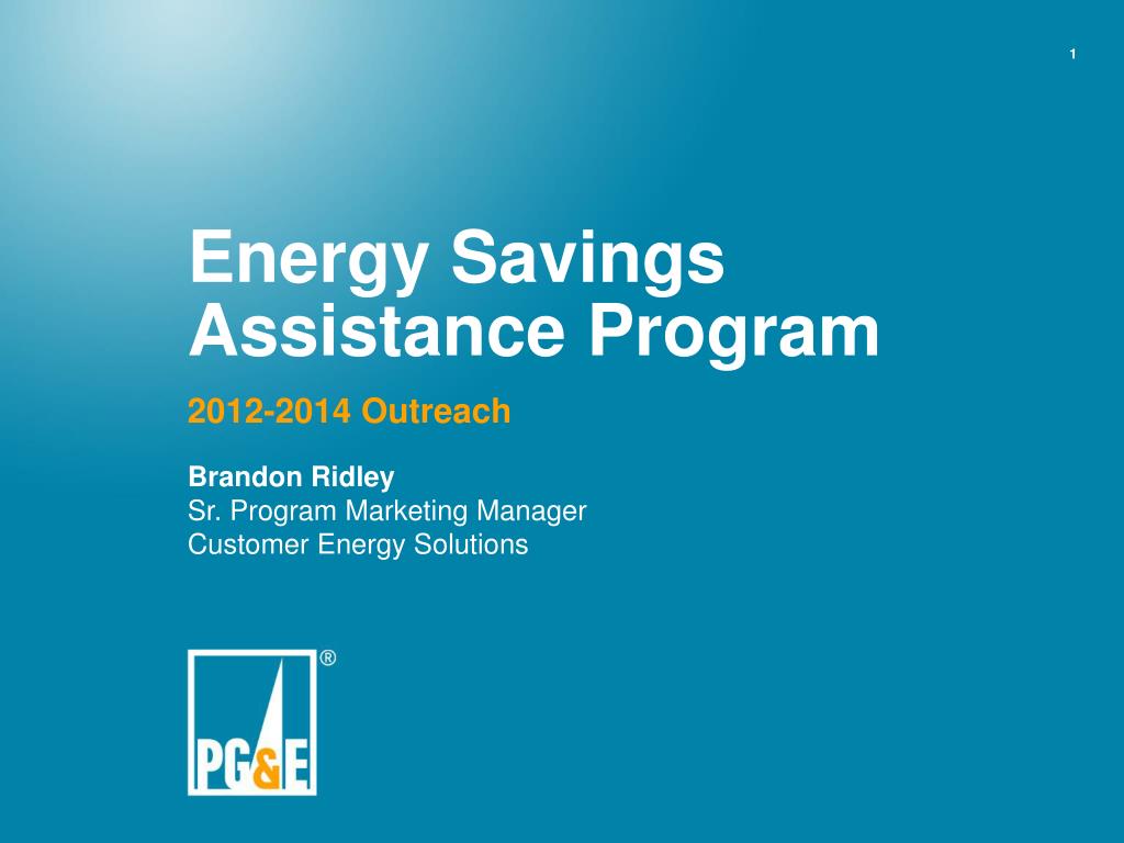 PPT - Energy Savings Assistance Program PowerPoint Presentation, free ...
