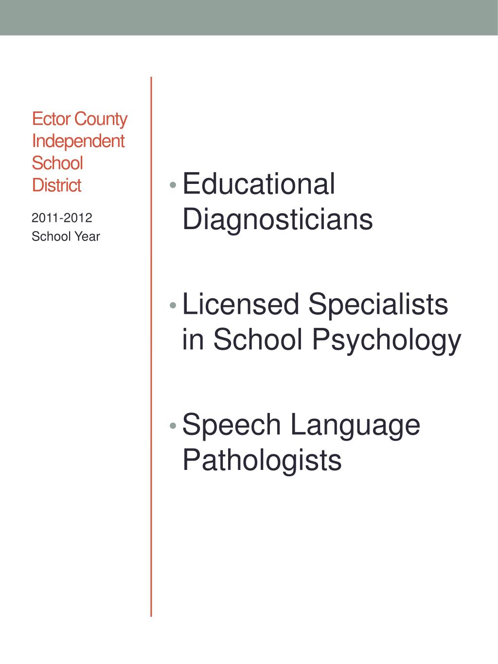 PPT - Ector County Independent School District PowerPoint Presentation ...