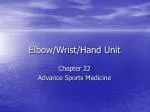 PPT - The Elbow, Wrist, and Hand PowerPoint Presentation, free download ...