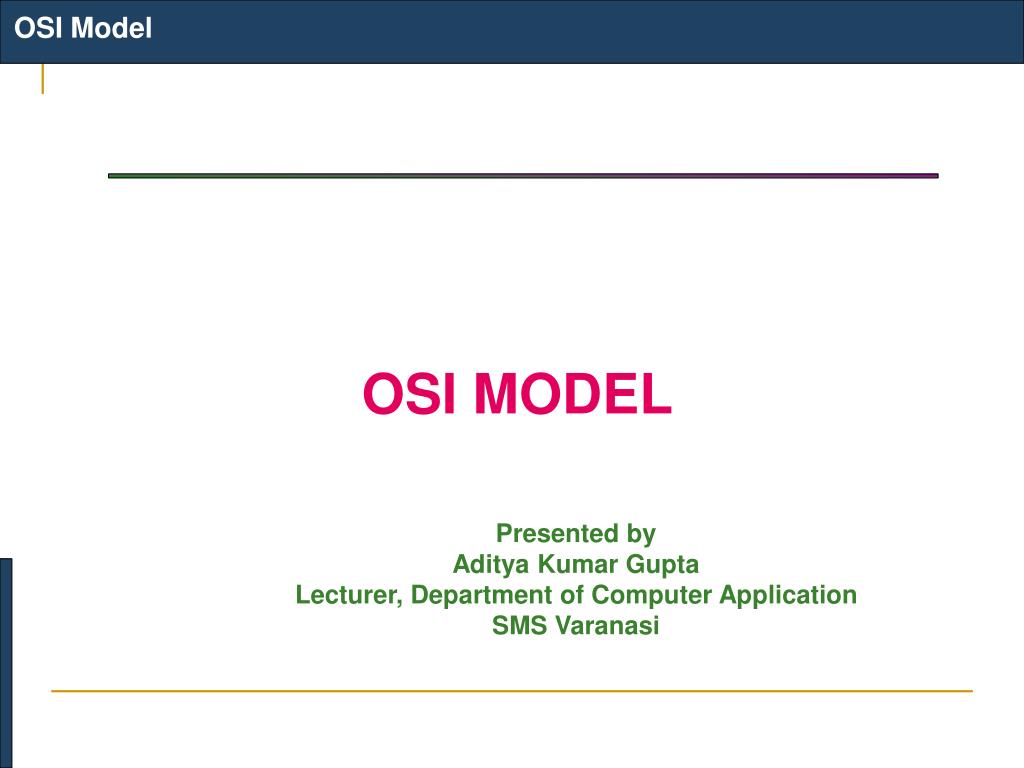 PPT - OSI Model PowerPoint Presentation, free download - ID:6654720