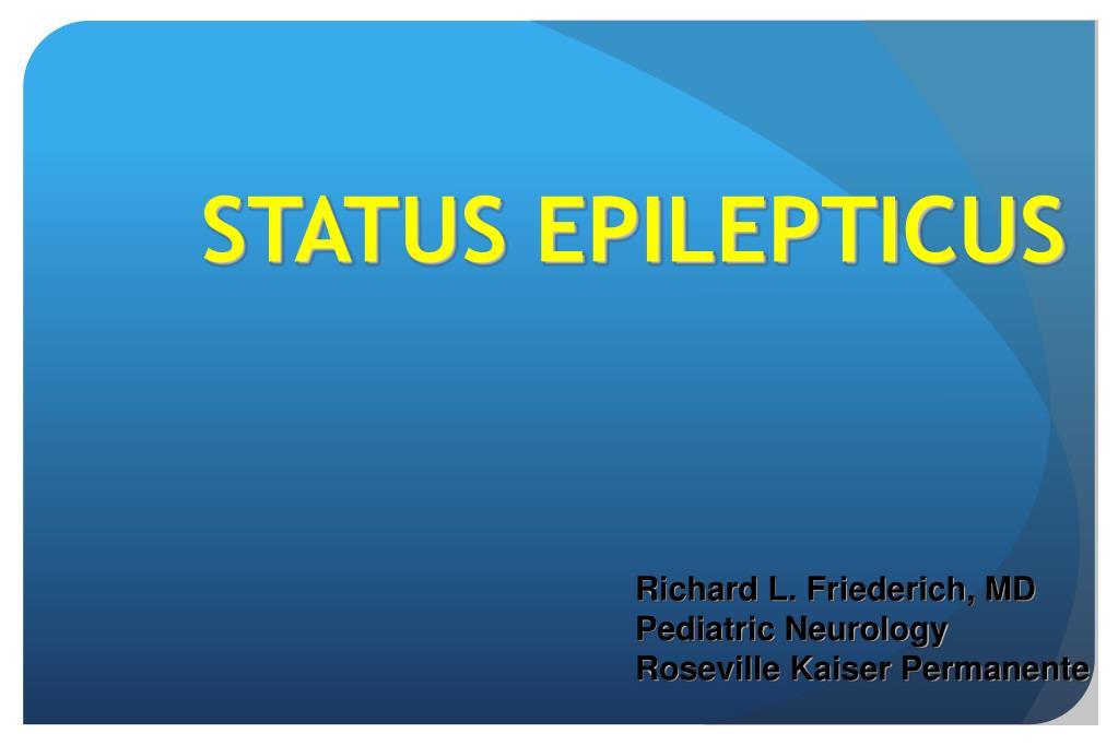 PPT - STATUS EPILEPTICUS PowerPoint Presentation, free download - ID ...