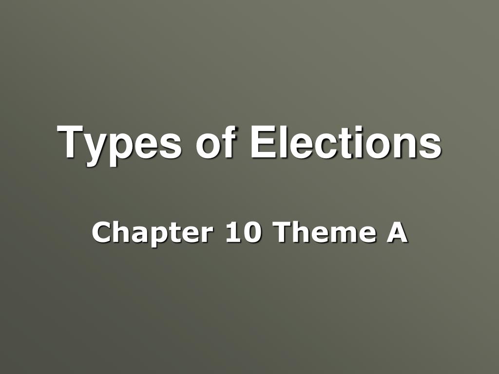 PPT - Types of Elections PowerPoint Presentation, free download - ID ...