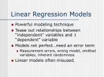 PPT - Linear regression models in matrix terms PowerPoint Presentation ...