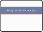 PPT - Design For Manufacturability (DFM) PowerPoint Presentation, free ...