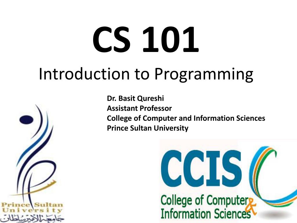 PPT - CS 101 Introduction to Programming PowerPoint Presentation, free ...