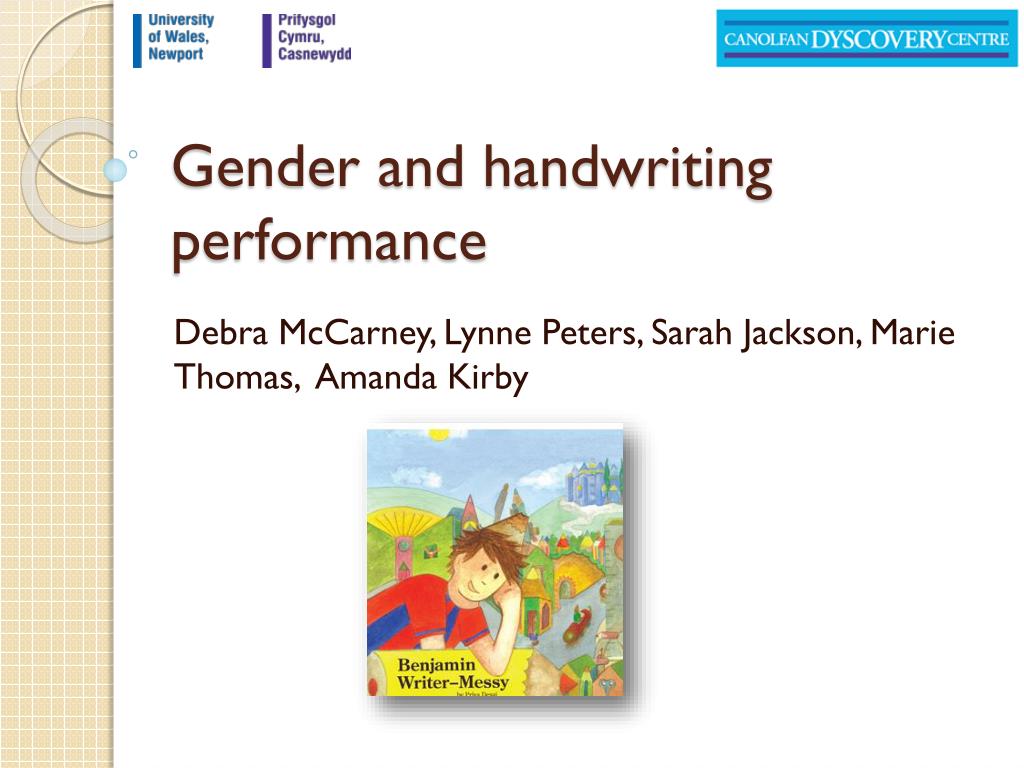 PPT - Gender and handwriting performance PowerPoint Presentation, free ...