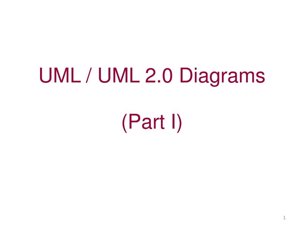 PPT - UML / UML 2.0 Diagrams (Part I) PowerPoint Presentation, free ...