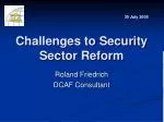 PPT - Security Sector Reform PowerPoint Presentation, free download ...